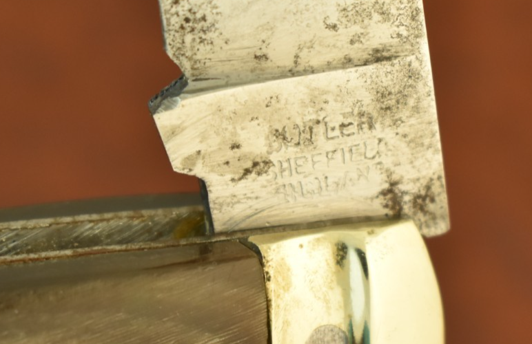 VINTAGE 1768-1952 BUTLER SHEFFIELD ENGLAND HORN REAL LAMB FOOT KNIFE ...