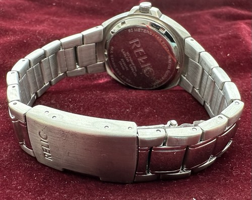 RARE NEW y2k Relic by FOSSIL Big Tic Black Dragon Red Fire Watch New ...