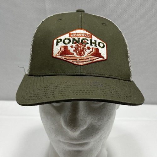 Poncho Outdoors Tucker Hat ATX Western Embroidered Ocotillo Snapback ...