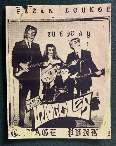 THE WOGGLES flyer Uptown Lounge Athens GA garage punk 1988 early years ...