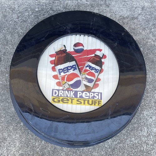 Vintage 90s Drink Pepsi Get Stuff Rotating Changing Sign Soda Coke Cola ...