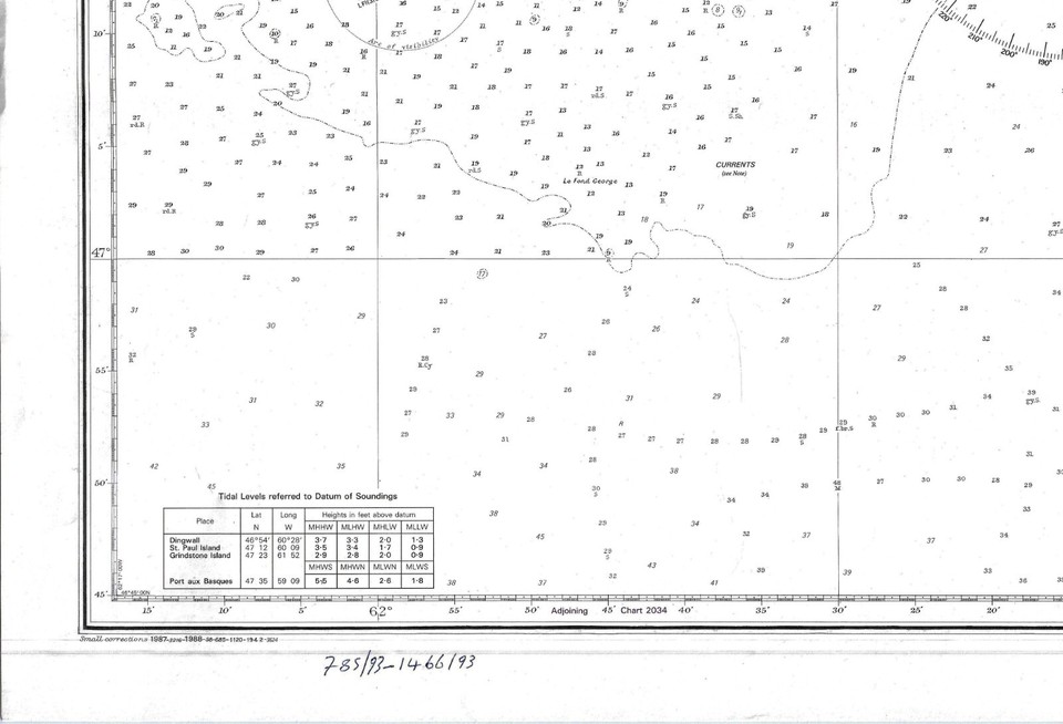 Admiralty 1134 Cabot Strait Iles La Madeleine Nordamerika Golf S ...