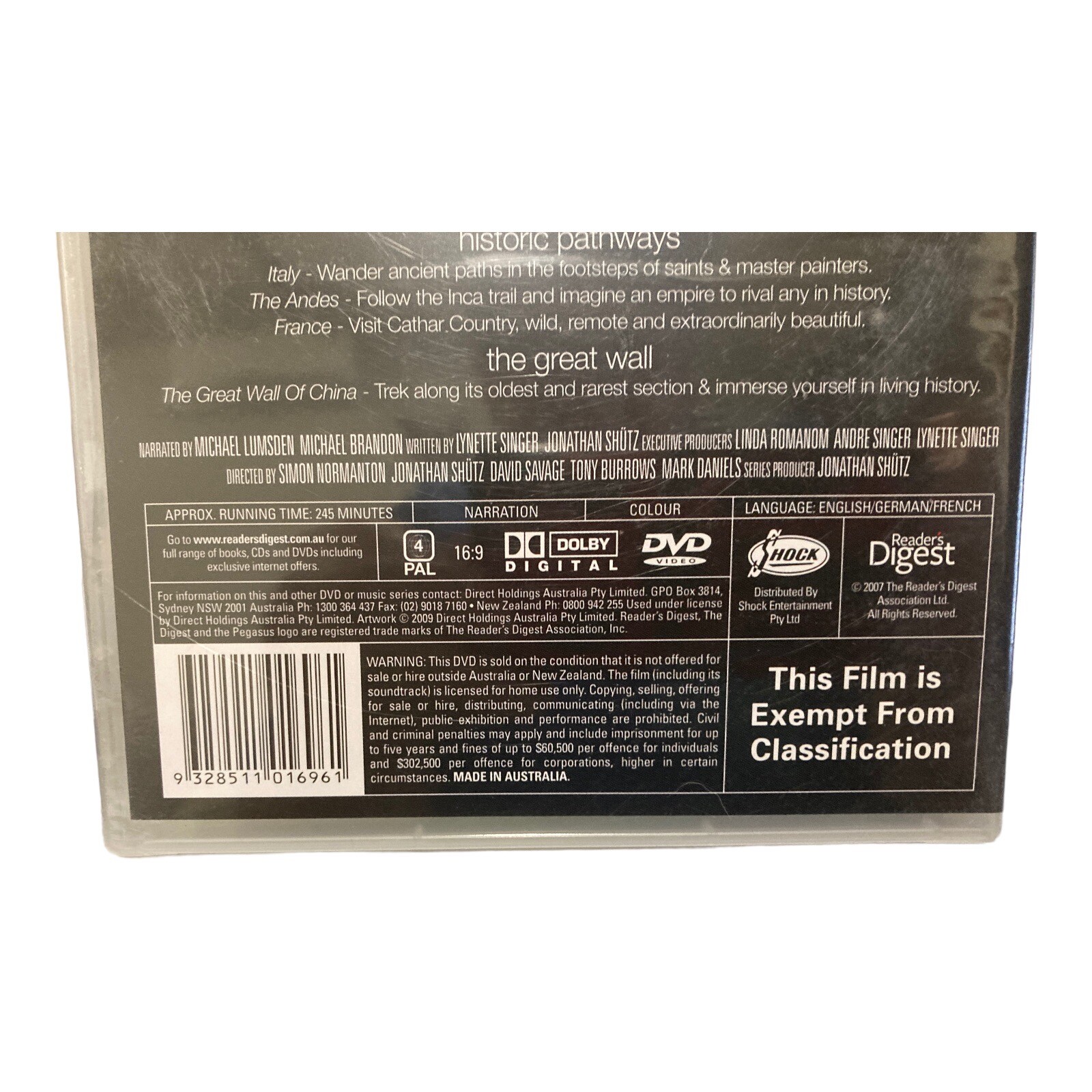 DVD 4 Disc Set SCENIC WALKS AROUND THE WORLD Michael Lumsden Brandon ...