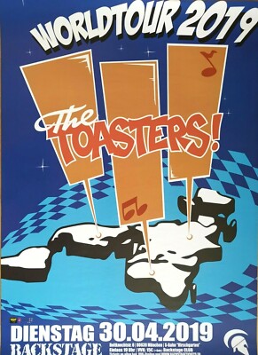THE TOASTERS 2019 MÜNCHEN - orig. Konzert Plakat - Concert Poster A1 xx ...