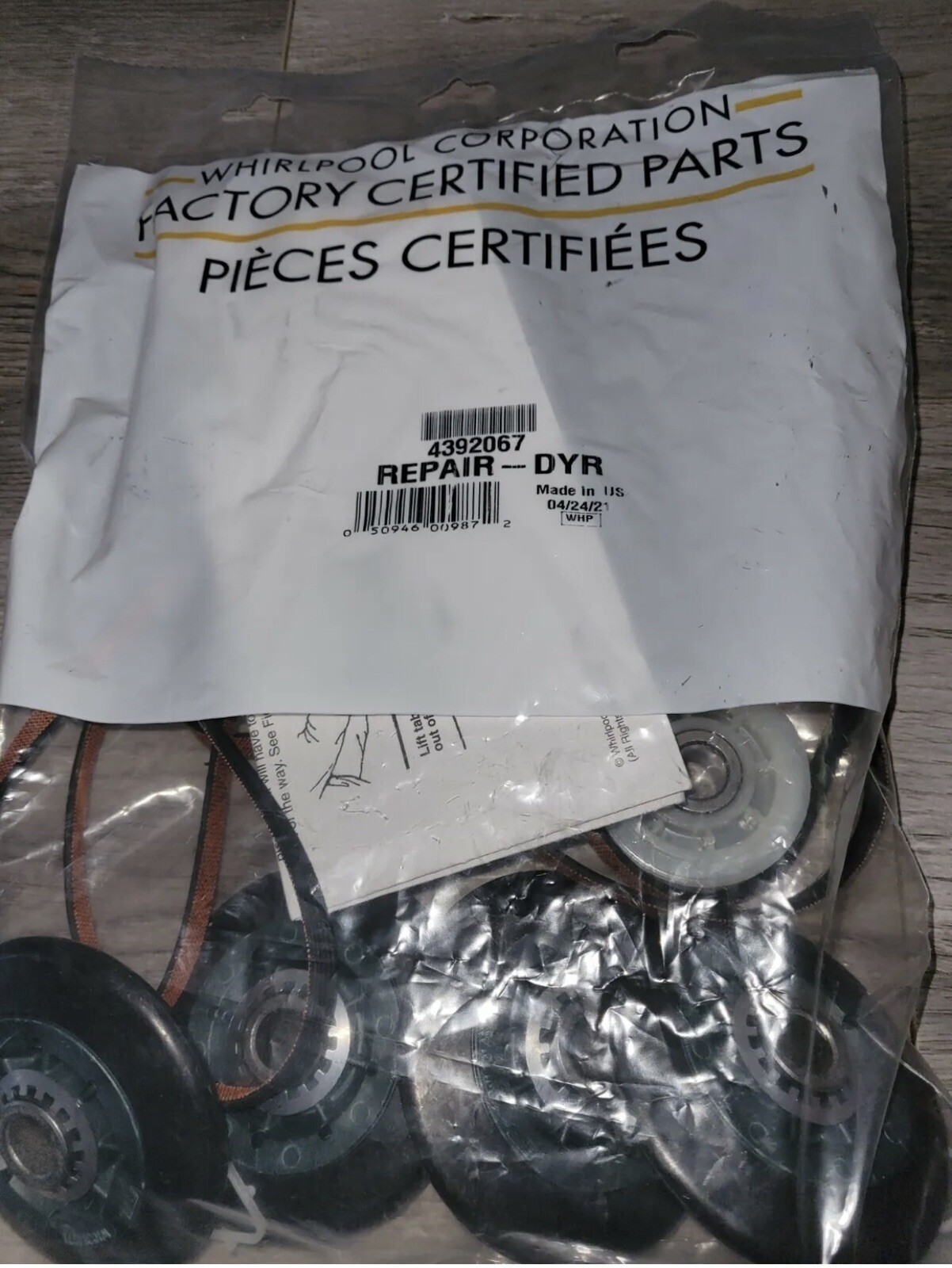 4392067 Whirlpool OEM Dryer Repair Kit Factory Certified | eBay