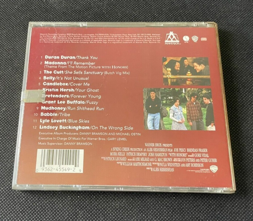 WITH HONORS MOVIE SOUNDTRACK CD MADONNA DURAN DURAN | eBay