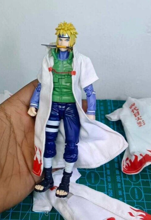 PB-MIN-LTC: 1/12 scale wired fabric 4th Hokage Robe for SHF Minato ...