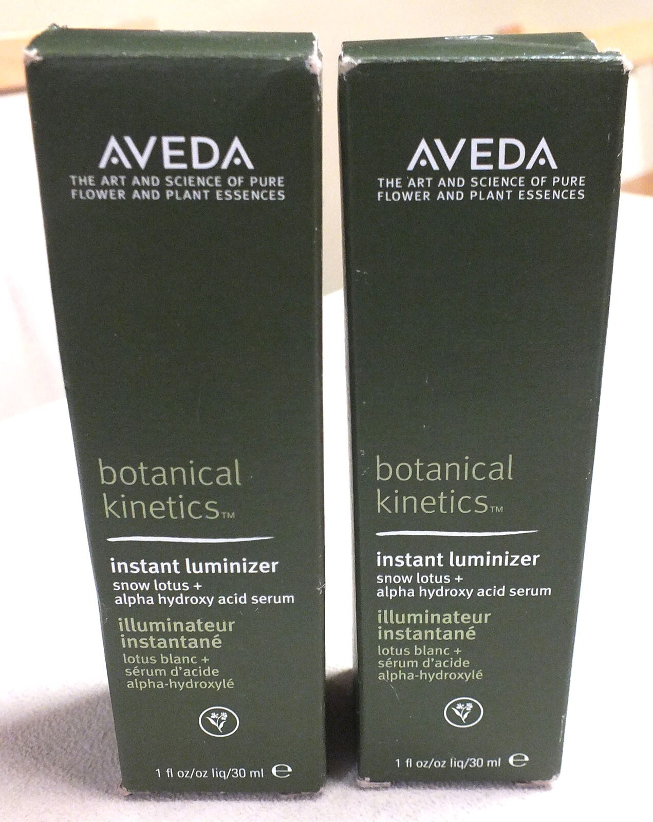 Set of 2 Aveda Botanical Kinetics Instant Luminizer Snow Lotus 1oz/30ml New | eBay