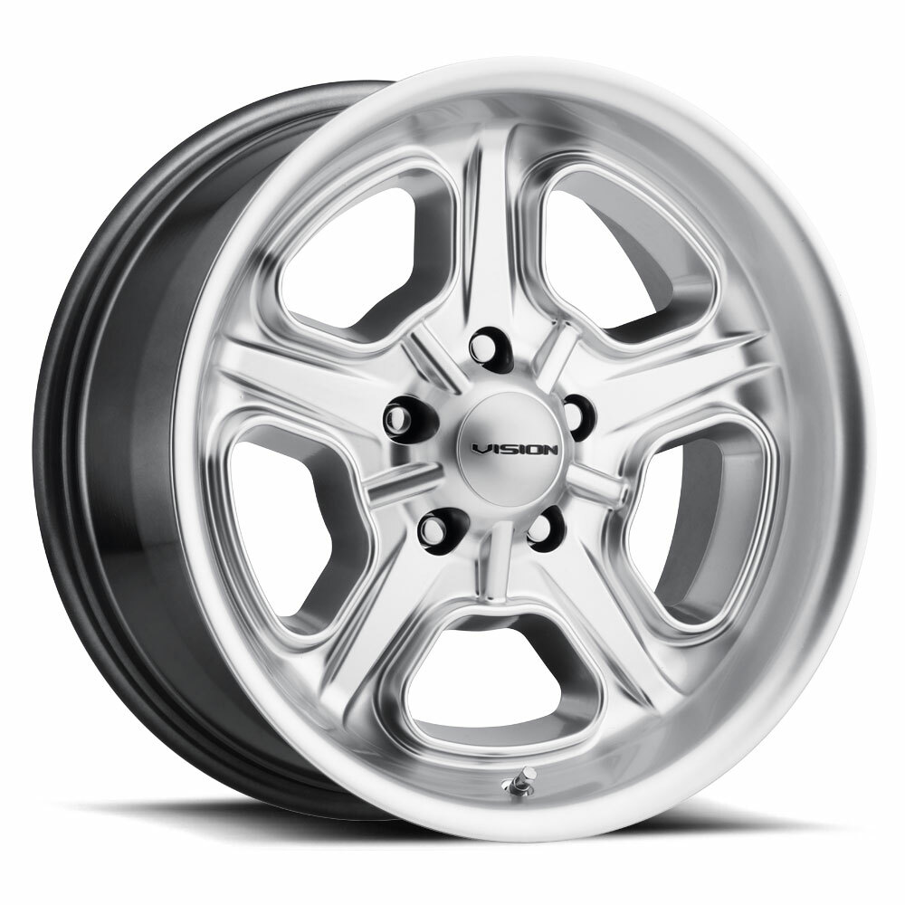 15x7 +6 Vision 147 Daytona 5x120.65 Hyper Silver Rims (Set of 4) | eBay