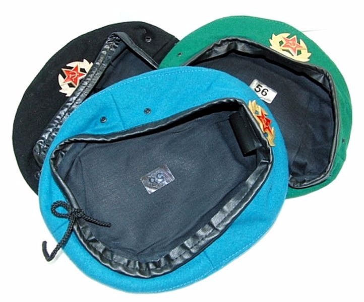 Russian Military Wool Beret Cap Hat Army VDV Border Guard USSR Metal ...