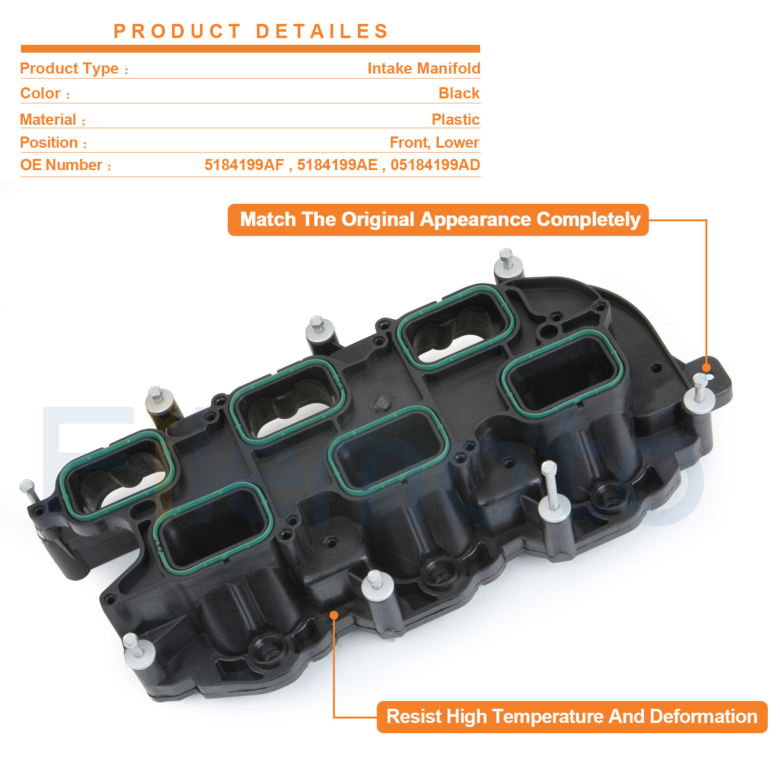 Low Intake Manifold for 2011-2021 Chrysler Dodge Charger Jeep Wrangler ...