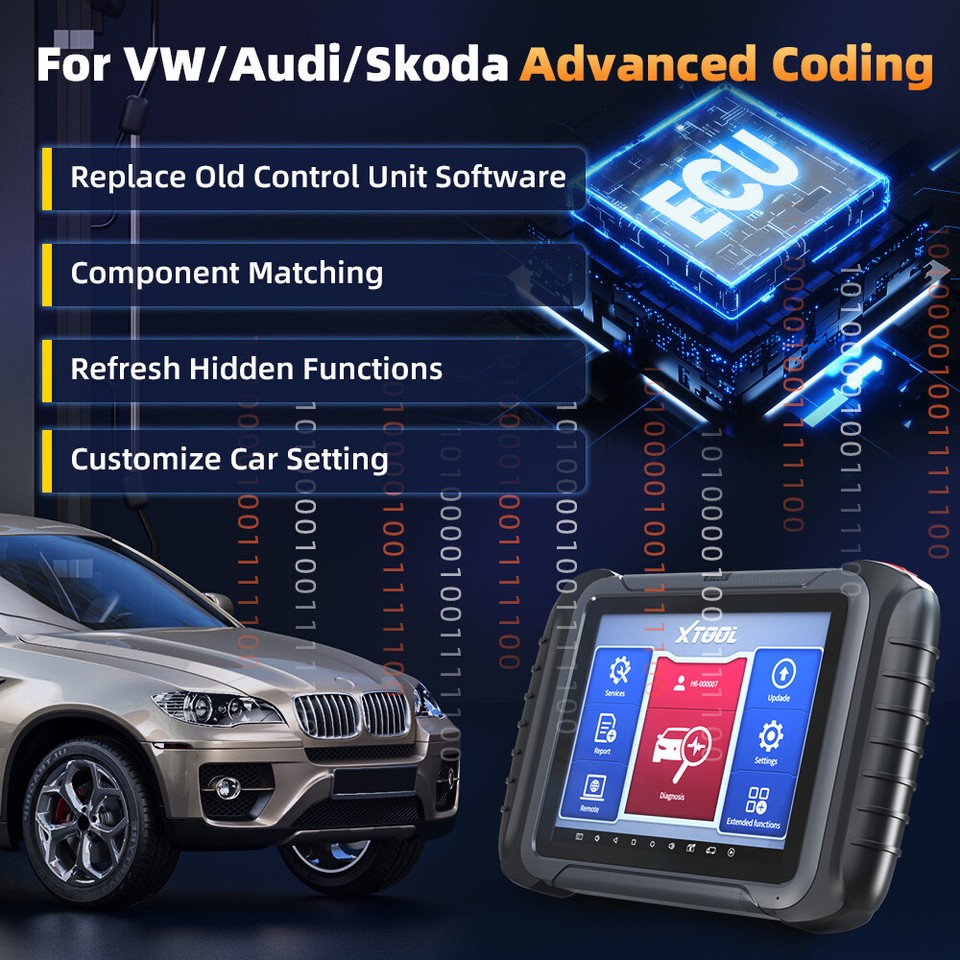 XTOOL D8 BT Auto Bi-Directional Diagnostic Tool Scanner ECU Coding ...