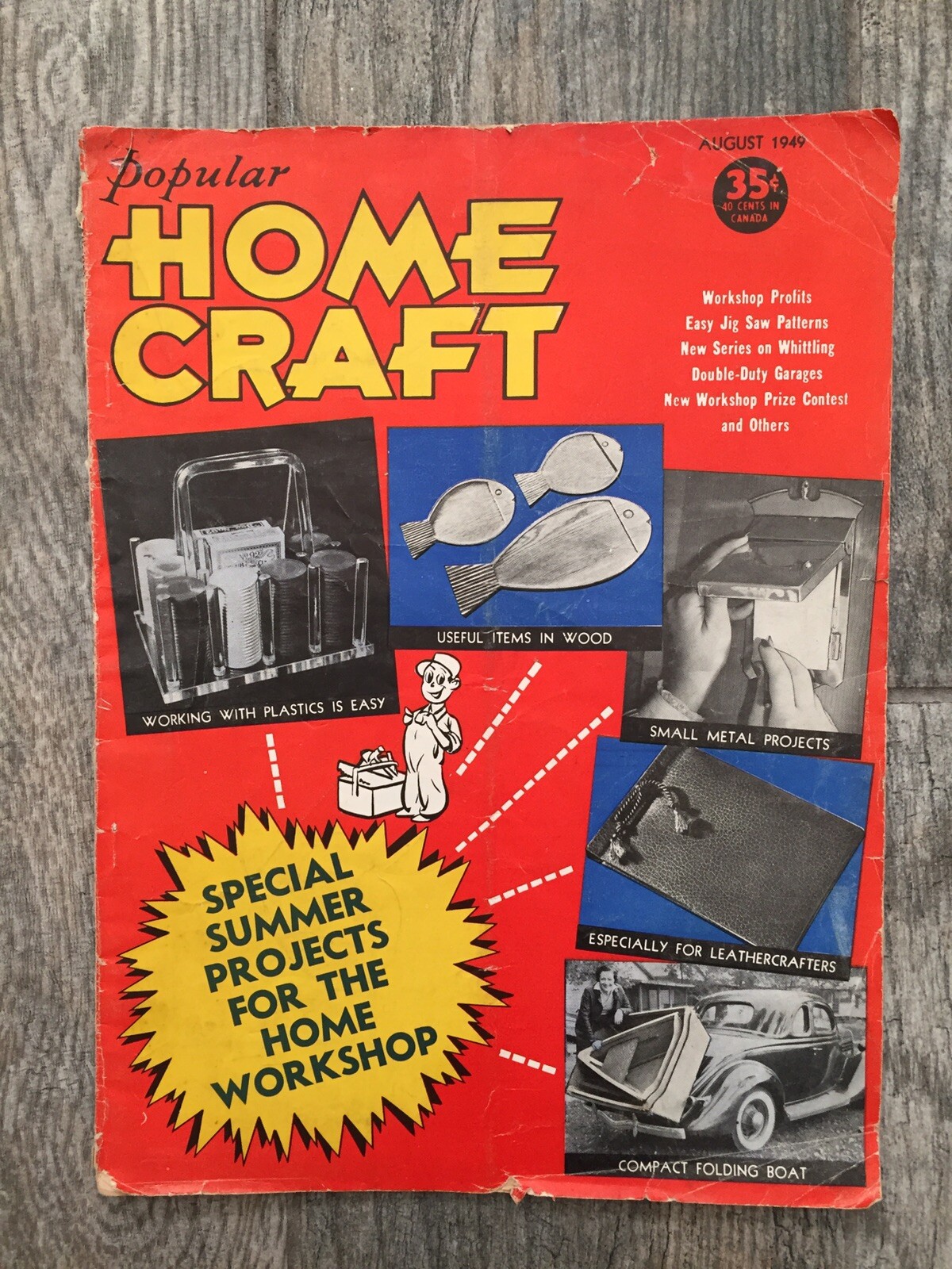 Vintage Popular Homecraft Projects For The Home Workshop Magazine ...