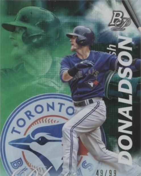 2017 Bowman Platinum - Platinum Presence Josh Donaldson #PP-JD Green ...