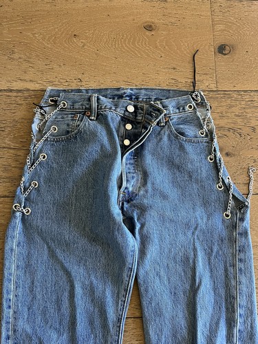 Levis 501 Custom Side Chains Womens Jeans High Rise 3… - Gem