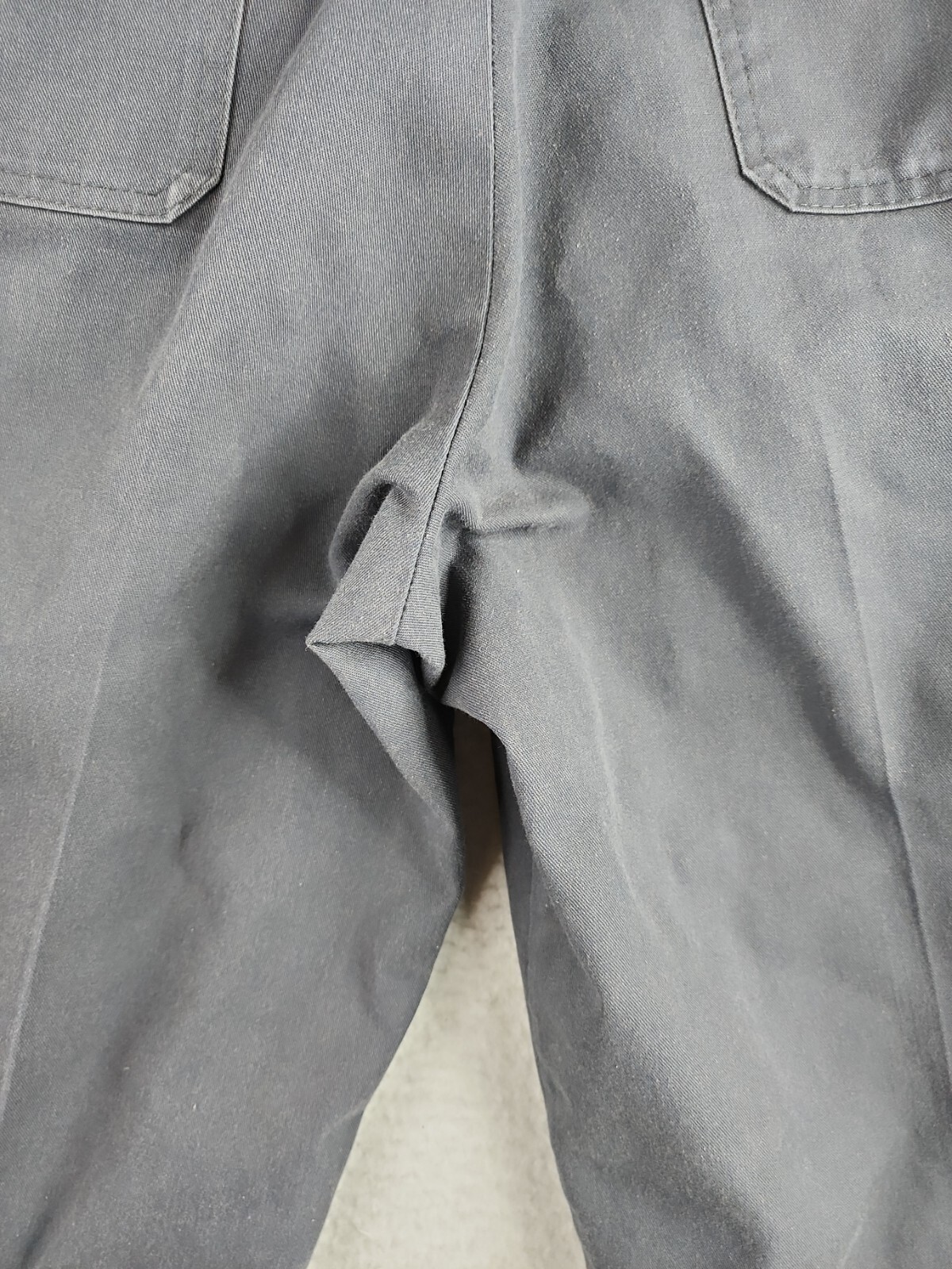 Aramark Mens Gray Cargo Pocket Uniform Mechanics Work… - Gem