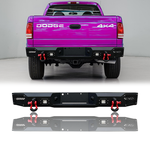 Vijay For 1997-2004 Dodge Dakota Steel Front/Rear Bumper W/Winch Plate ...