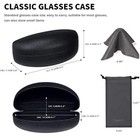 Hard Shell Sunglasses Case,Classic Large Glasses Case for Black | eBay