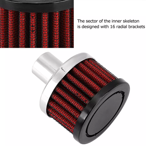 2x 16mm Cold Air Intake Filter Turbo Vent Crankcase Car Breather Valve ...