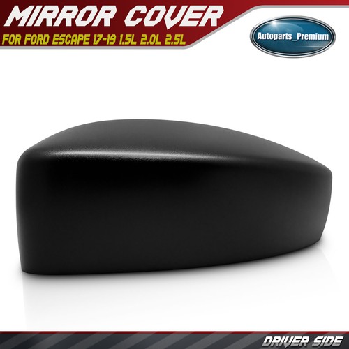 Left Driver Mirror Cover Cap Textured Black for Ford Escape 17-19 1.5L ...