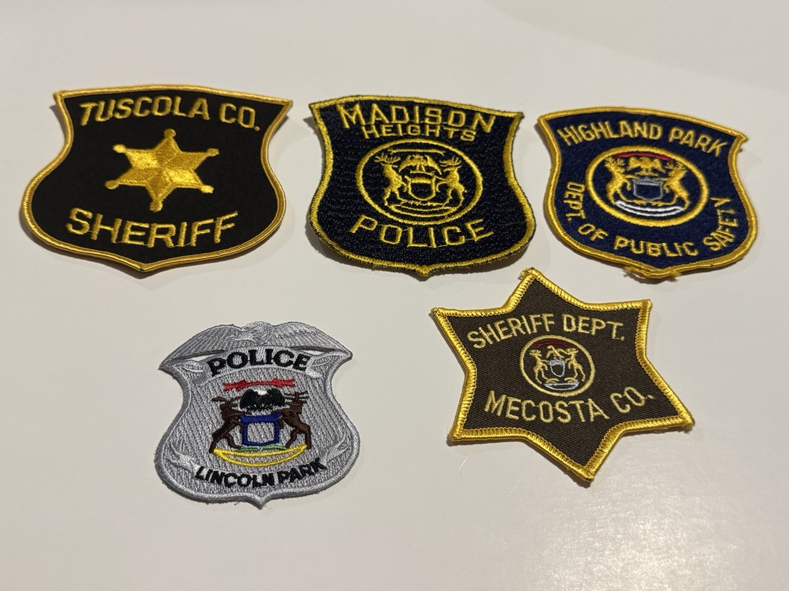 Michigan Police Patch Lot of 5 | eBay
