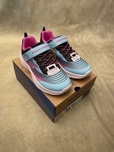 Skechers Girl’s US 3 Microspec Advance Aqua/Purple Shoes #303575L/AQPR ...