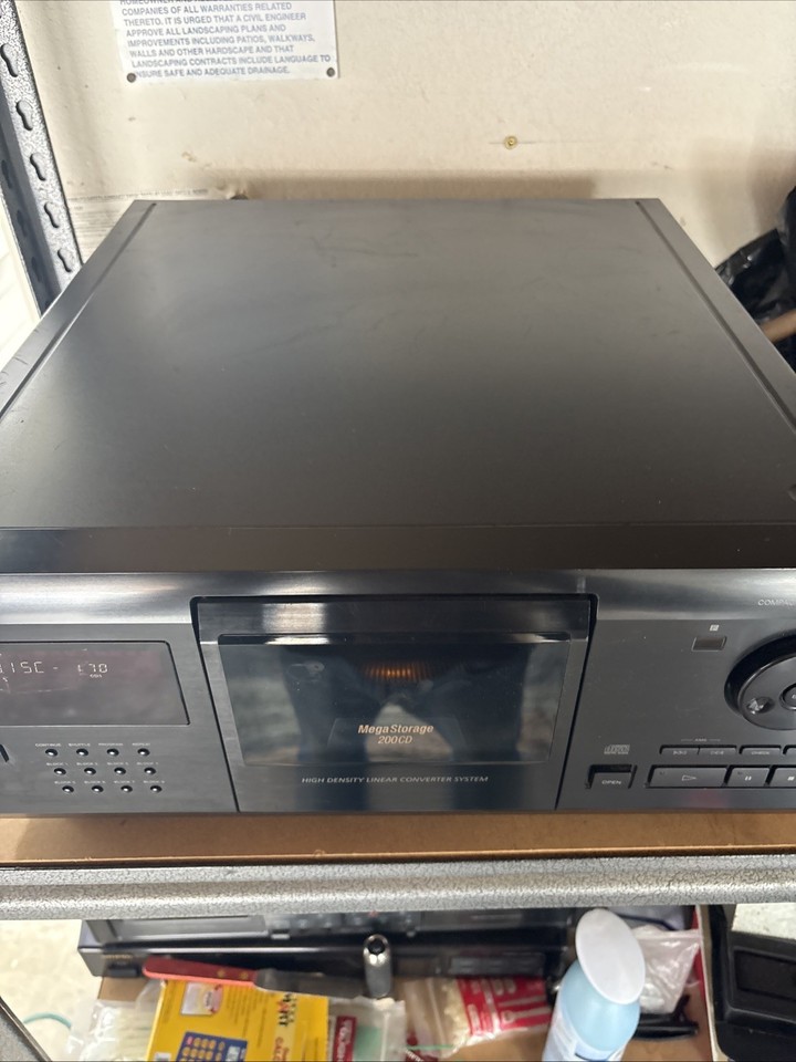 Sony CDP-CX205 MegaStorage 200-Disc CD Changer Player No Remote Tested ...