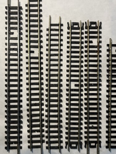 Set Of 10 Straight N Scale Tracks Some Missing Rail Ties. 1” To 6” | eBay