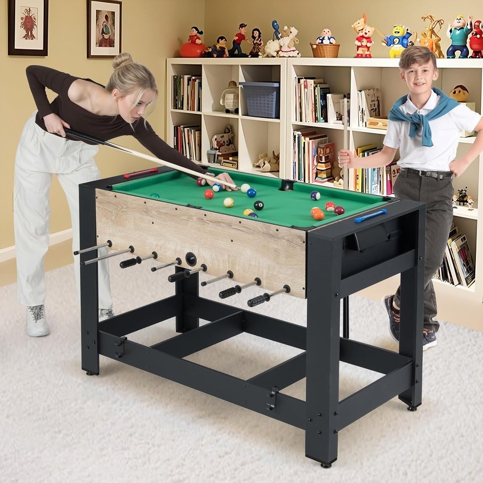 Reversible Football & Billiards Table - Complete Indoor Arcade ...