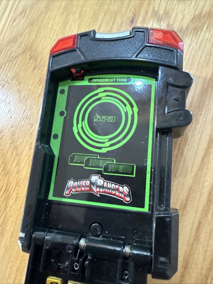 Power Rangers SPD Gold Delta Morpher Bandai 2004 - Works, but **READ ...