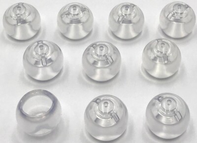 Lego 10 New Trans-Clear Minifigure Headgear Helmet Round Fishbowls ...