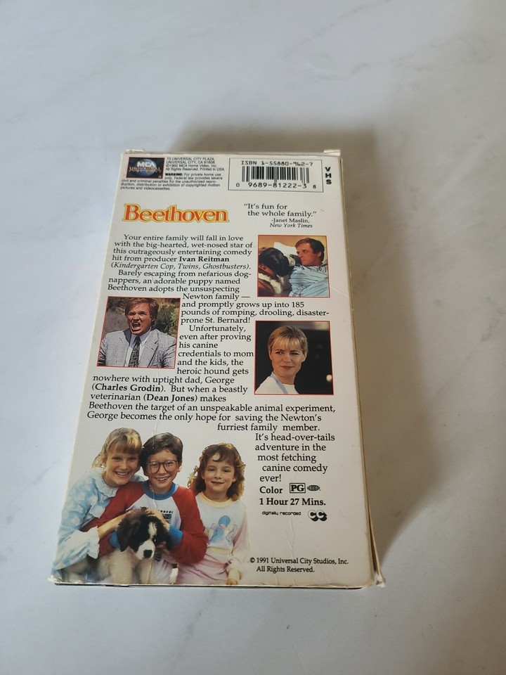 Beethoven (VHS, 1992) 96898122238| eBay