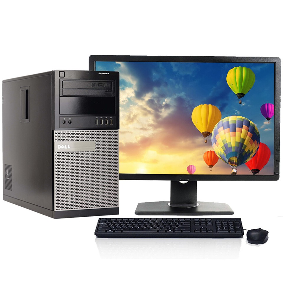 Dell PC Computer Tower i5 up to 16GB RAM 2TB HD or SSD 24 LCD Windows 10 Pro | eBay
