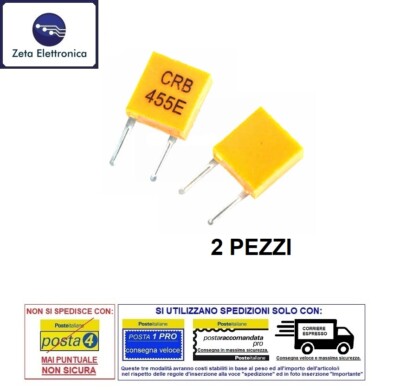 2PZ Resonator Ceramic 455kHz Yic Crb ( Ztb ) 455E CSB455 PCB Tht 4,5mm ...