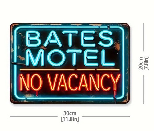 Vintage-New Style- Bates Motel Halloween Horror TV Show Sign Netflix ...
