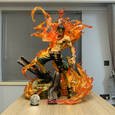 One Piece Portgas D Ace Resin Statue Painted Led In Stock Collection DM ...