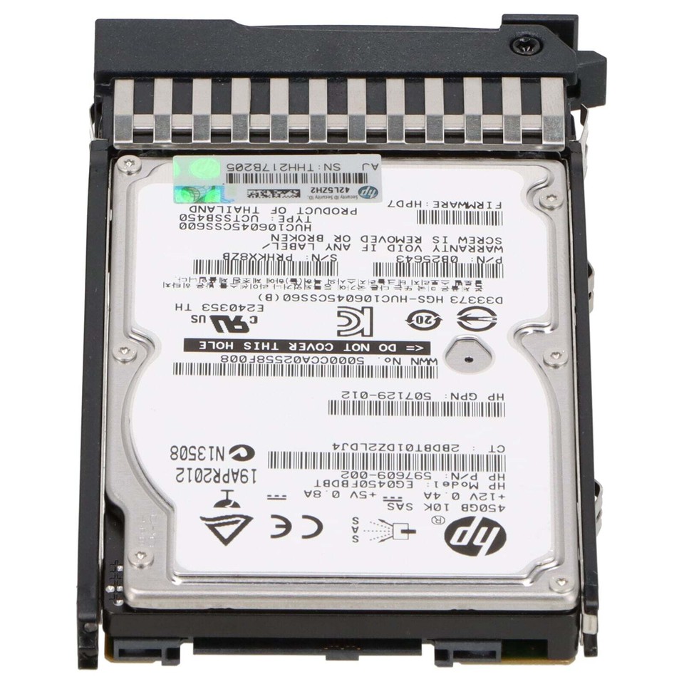 HP SAS Festplatte 450GB 10k SAS 6G DP SFF - 581310-001 | eBay