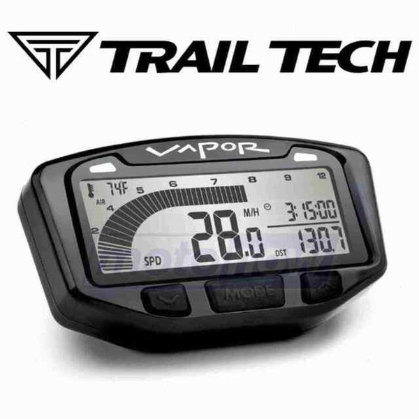 Trail Tech 752-119 Vapor Digital Speedometer Tachometer Gauge Kit for ...