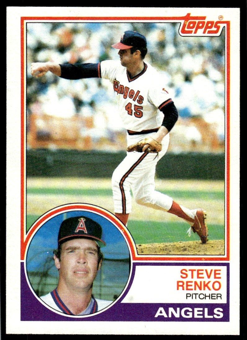 1983 Topps Baseball Card Steve Renko California Angels #236 | eBay