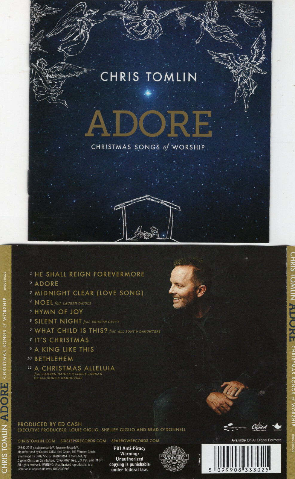 CHRIS TOMLIN - Adore: Christmas Songs of Worship (CD, Oct-2015, Six ...