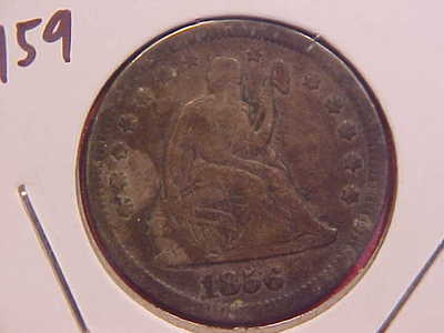 1856 P SEATED LIBERTY QUARTER - VF - SEE PICS! - (N1459) | eBay
