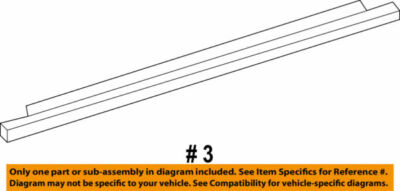 75740-33130 Toyota Moulding assy, rear door belt, lh 7574033130, New ...
