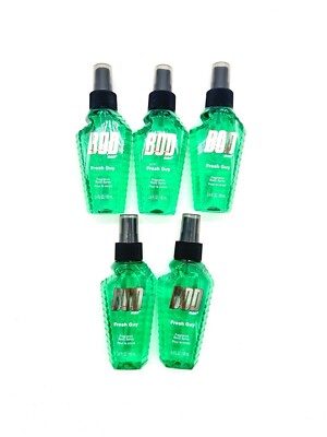 Bod Fresh Guy 3.4 Oz Pack Of 5 Body Spray Travel Size TSA Approved ...