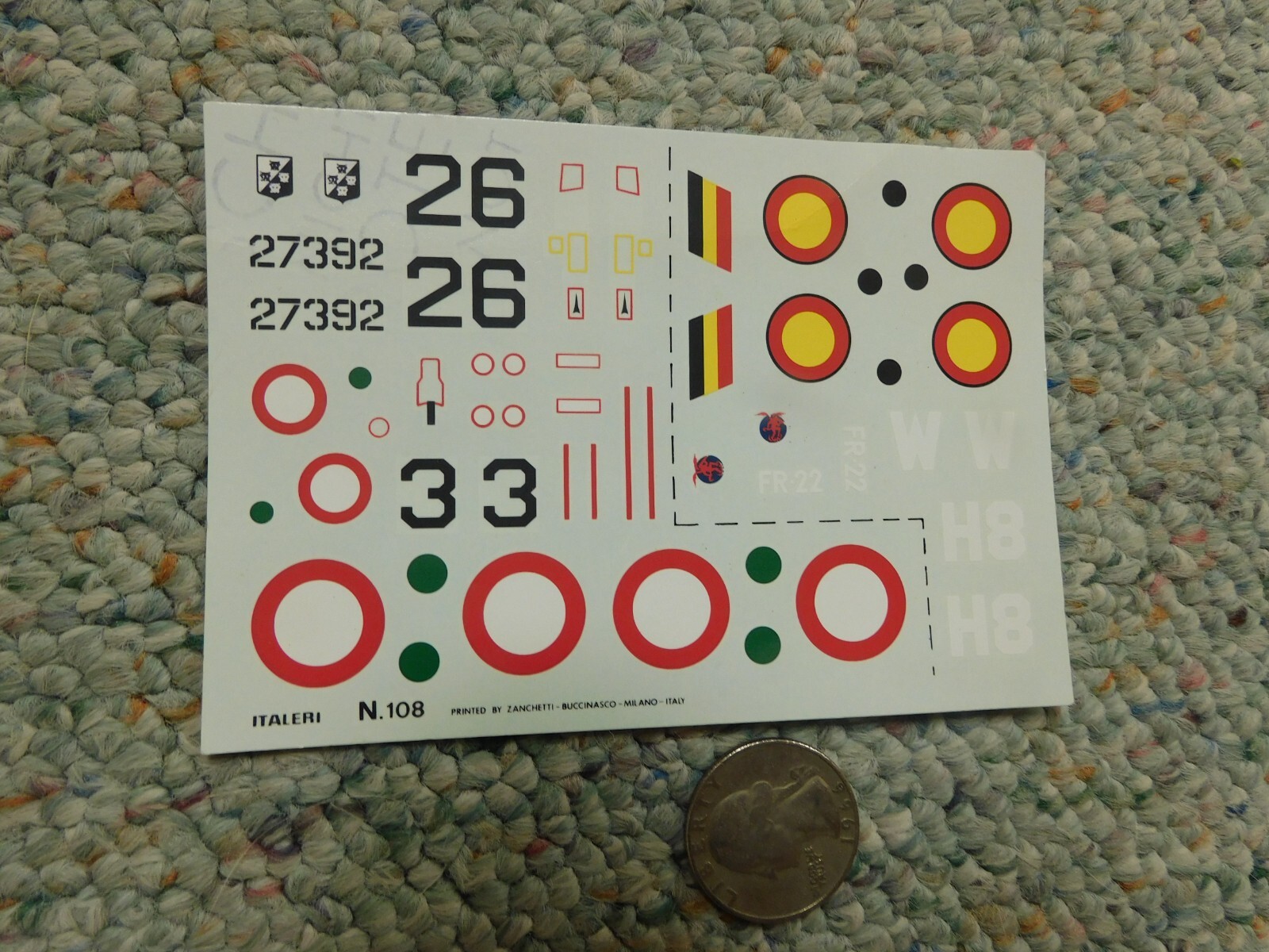 Italeri decals 1/72 RF-84F Thunderflash ZZ183 | eBay