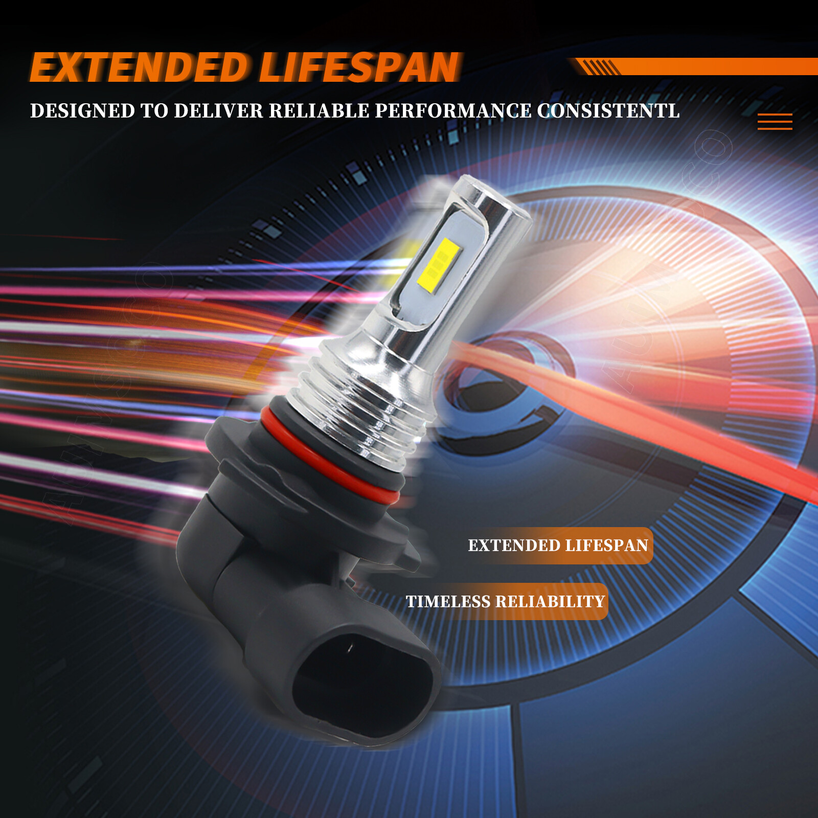 4Pcs 6000K Combo 9005 + 9006 LED Headlight Bulbs Lights High/Low Beam ...