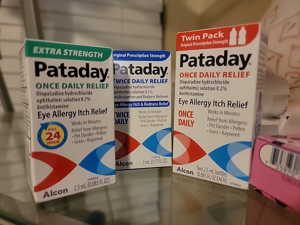 3 BOX VARIETY !!! Alcon Pataday Once Daily Eye Allergy Itch Relief 2 ...