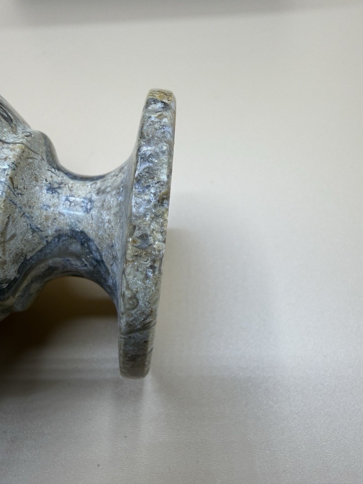 Fossil Dragon Stone Goblets Chalices Cordials Vintage Stone Carved 3 ...