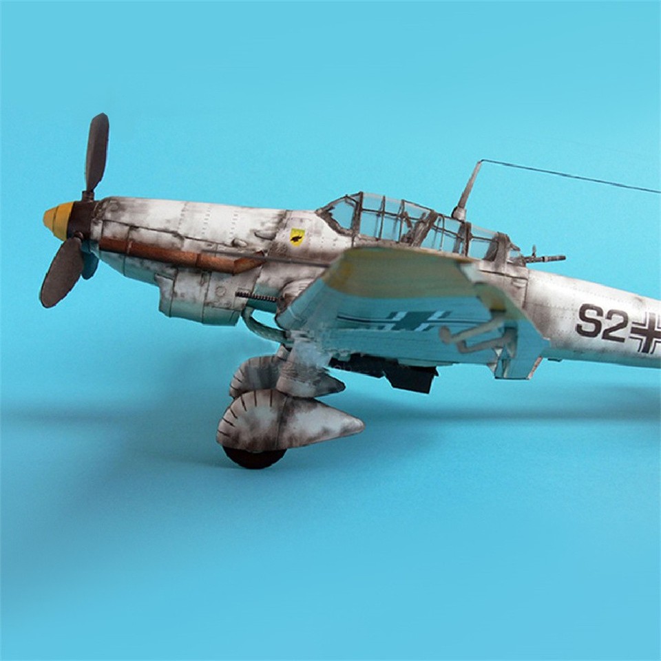 New 1:33 Scale WWII German Junkers Ju-87 D-3 Stuka Dive Bomber Aircraft ...