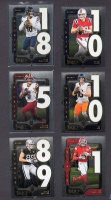 2024 Panini Select NUMBERS Rookie LOT 🔥 Caleb Williams Drake Maye ...
