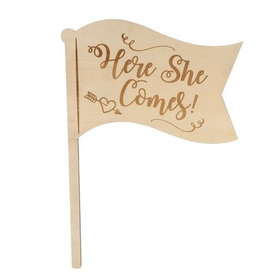 1Pc Wedding Party Here She Comes Guide Creative Child Holding Guide ...